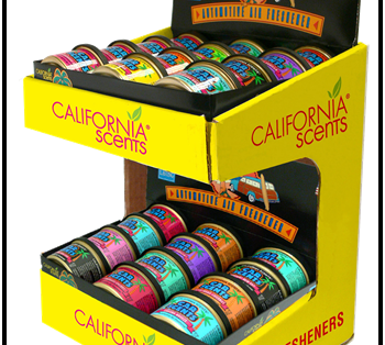 California Scent 2 Tier EMPTY Cardboard Display